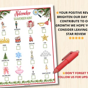 Nutcracker Treasure Hunt,nutcracket Ballet Scavanger Hunt,scavenger ...
