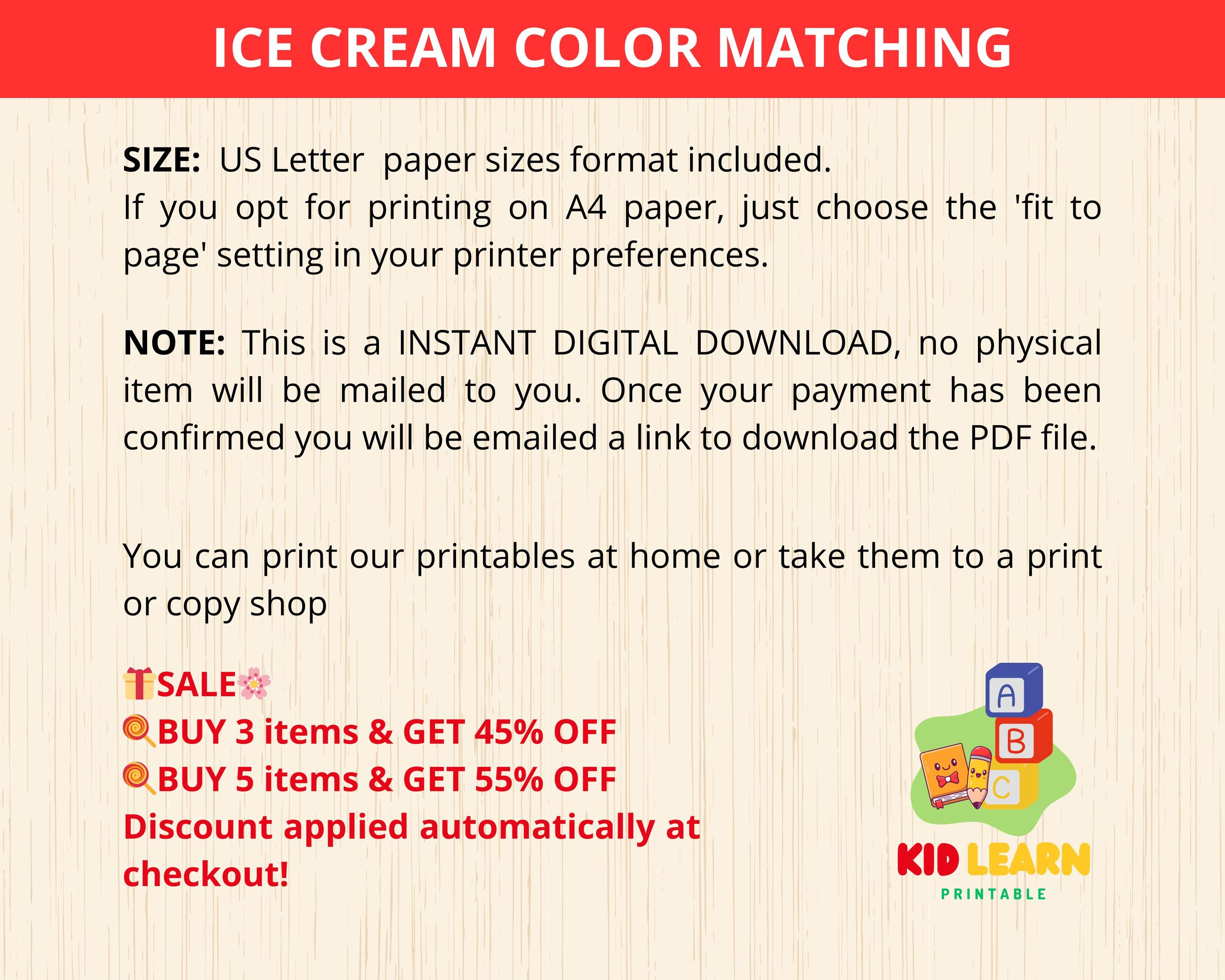 Ice Cream Color Matching,color Matching Game,color Sorting,summer ...