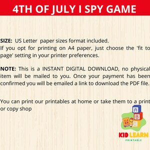 4th of July I Spy,counting Activity,look and Find,summer Preschool ...