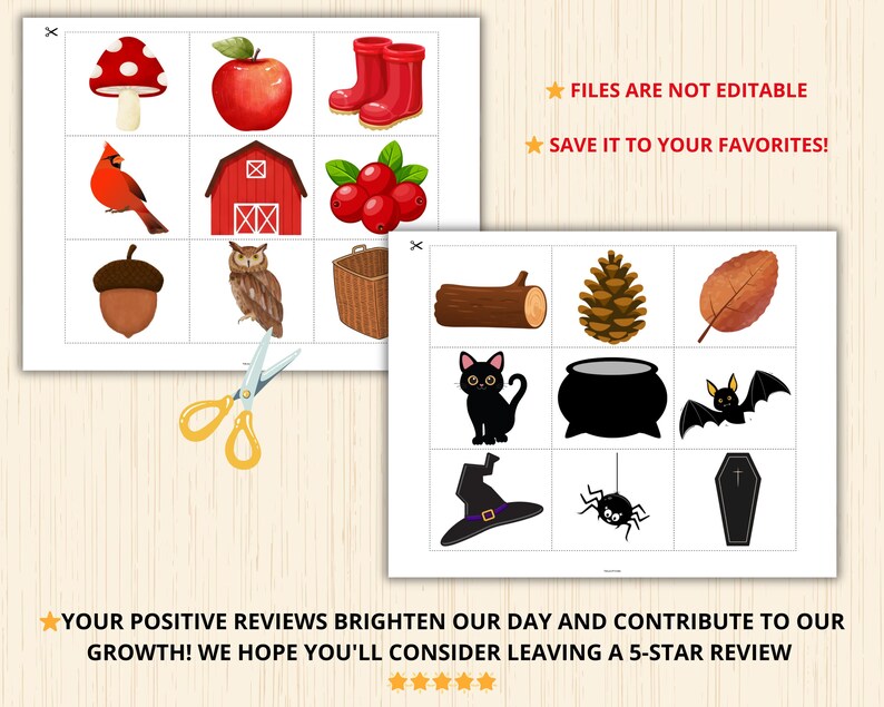 Autumn Colour Matching,fall Color Sorting,autumn Colour Match,color ...