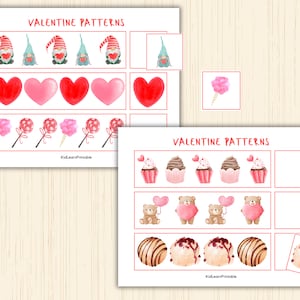Valentine Patterns,preschool Curriculum,valentine Activity for Kids ...
