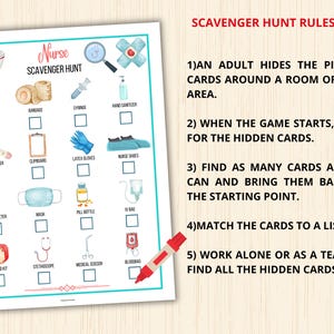 Seashell Scavenger Hunt,ocean Treasure Hunt,ocean Scavenger Hunt ...