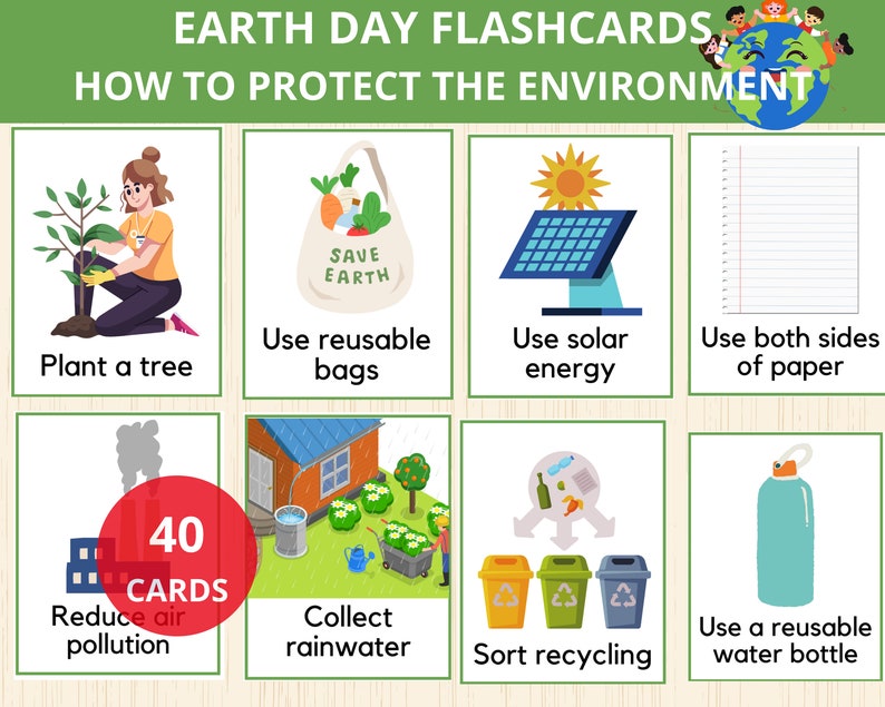 Earth Day Matching Game,earth Day Puzzles,matching Activity,environment ...