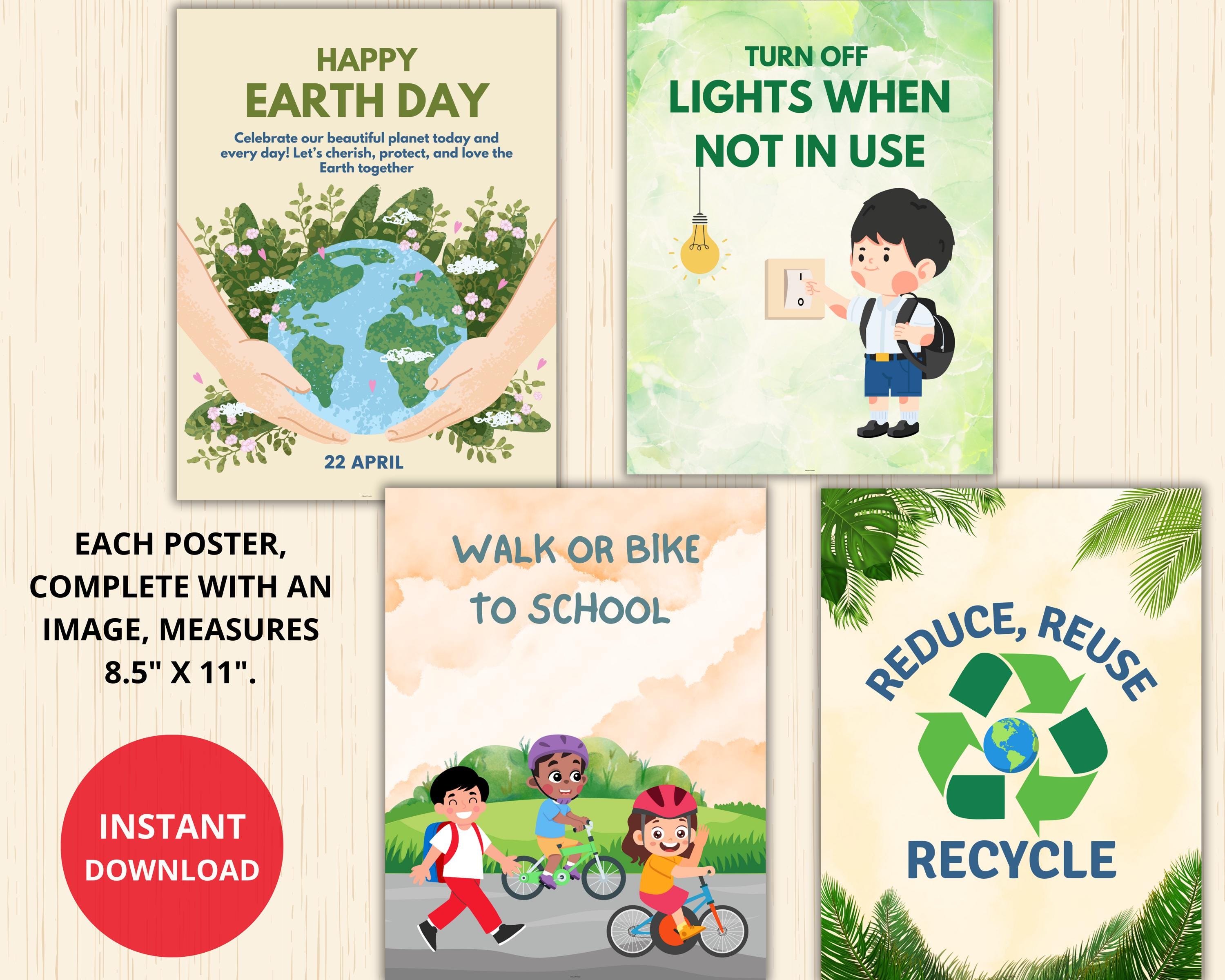 Earth Day Posters,earth Day Bulletin Board,environmental Awareness ...