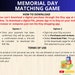 Memorial Day Matching Activity,memorial Day Puzzles,symmetry Puzzles ...