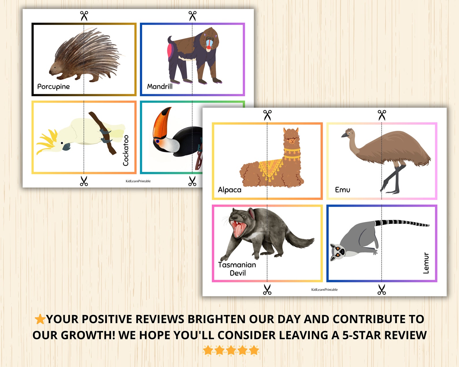 Zoo Animals Matching Game,zoo Animals Puzzle Pairs,puzzle Symmetry ...