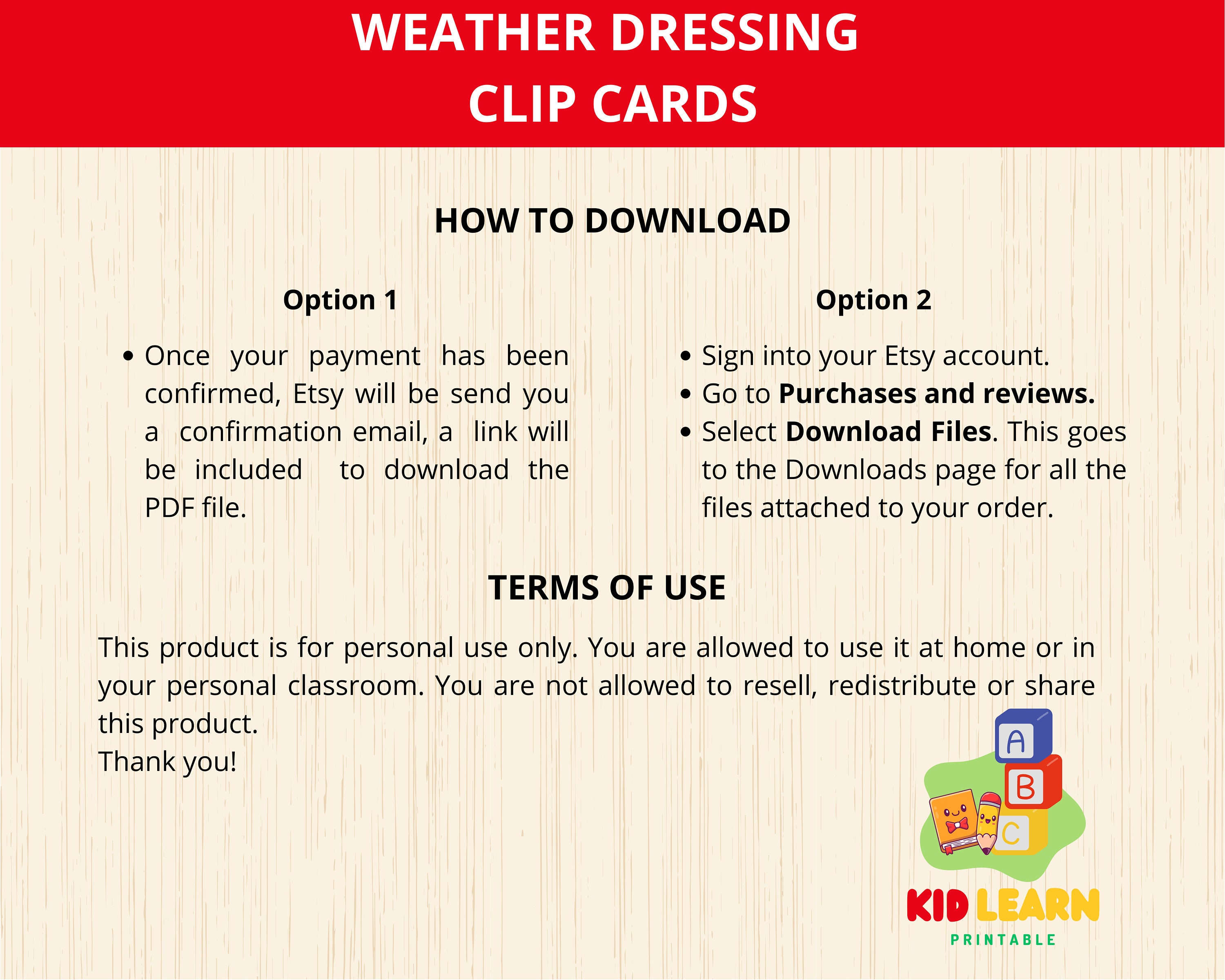 Weather Dressing Clip Cards, Weather Temperature Dressing for Kids ...