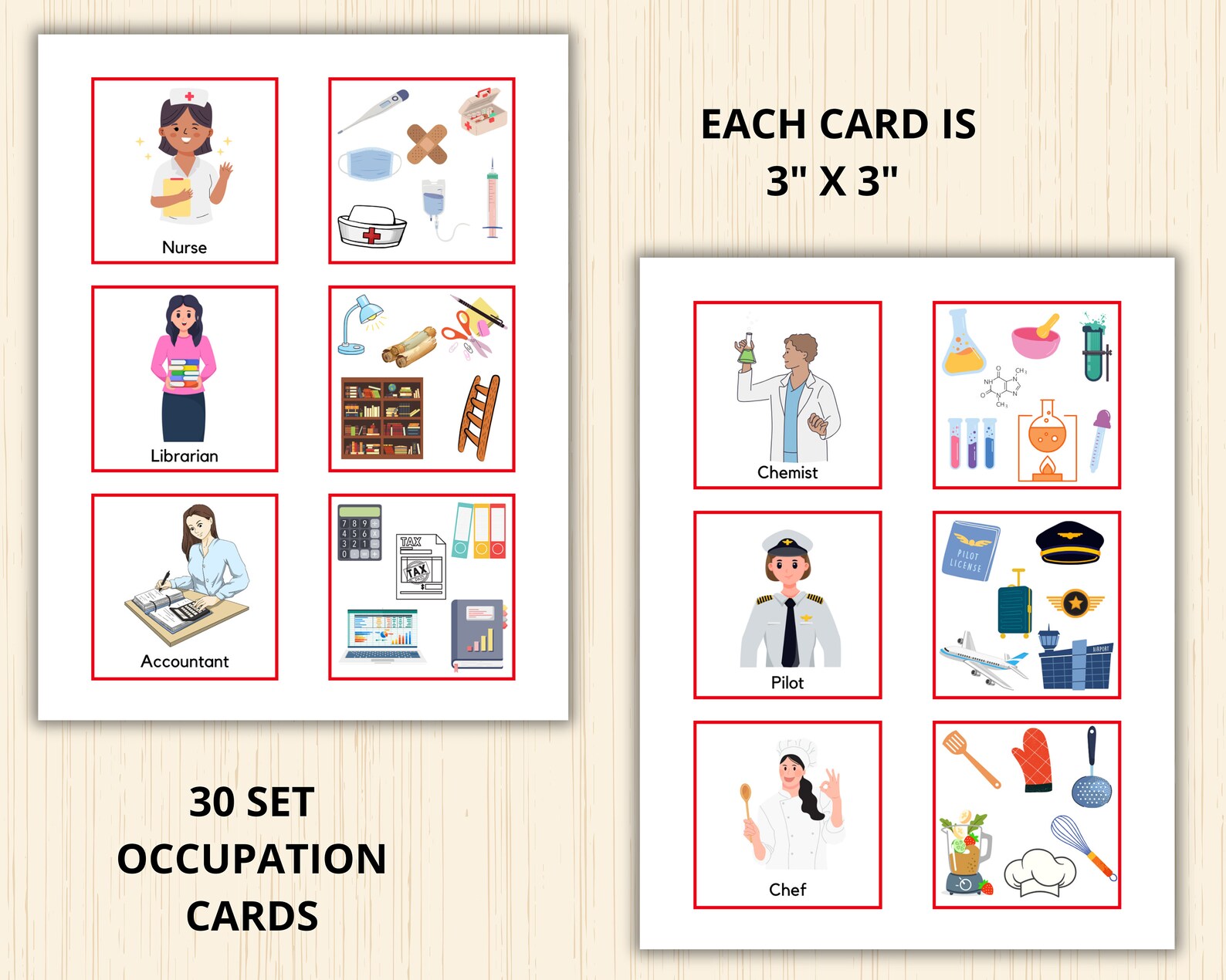 Professions Matching Activity,job Associations,occupation Puzzle,job ...