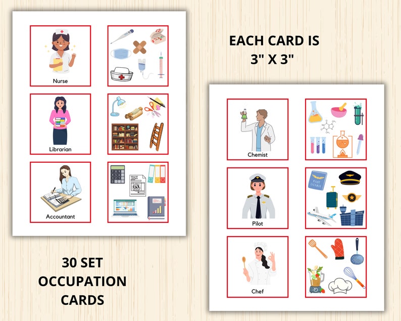 Professions Matching Activity,job Associations,occupation Puzzle,job ...