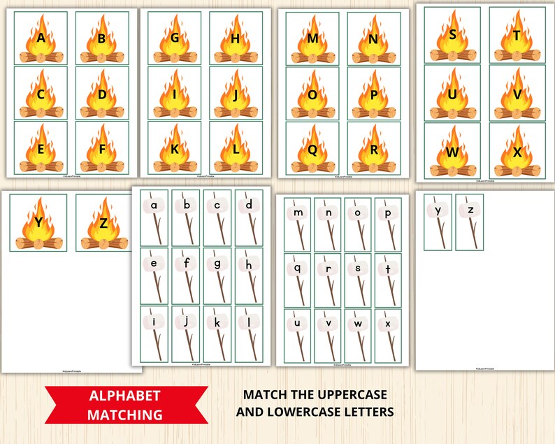 Camping Bundle,preschool Activity,patterns Activity,shadow Matching ...