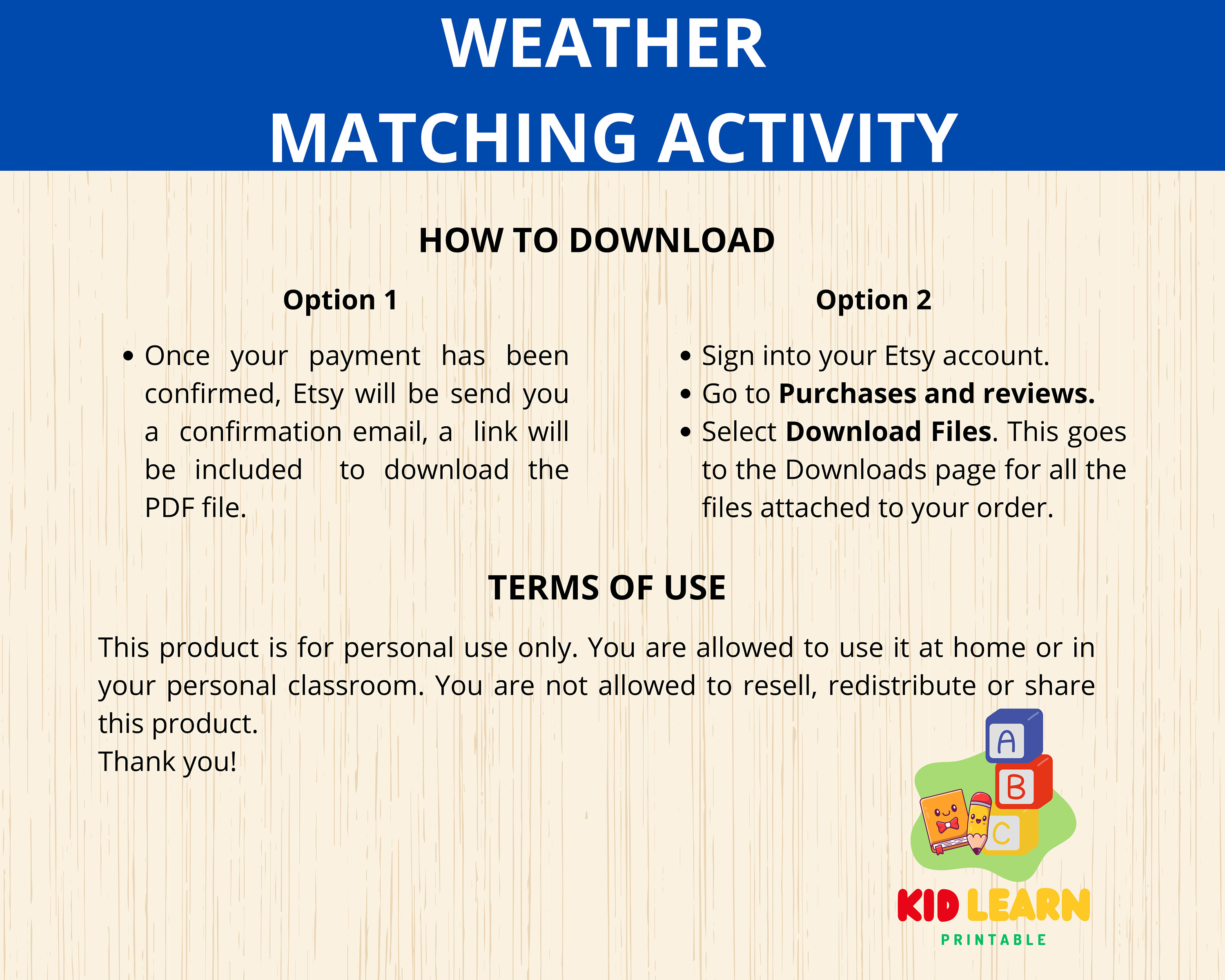 Weather Matching Game,weather Activity,weather Montessori, Preschool ...