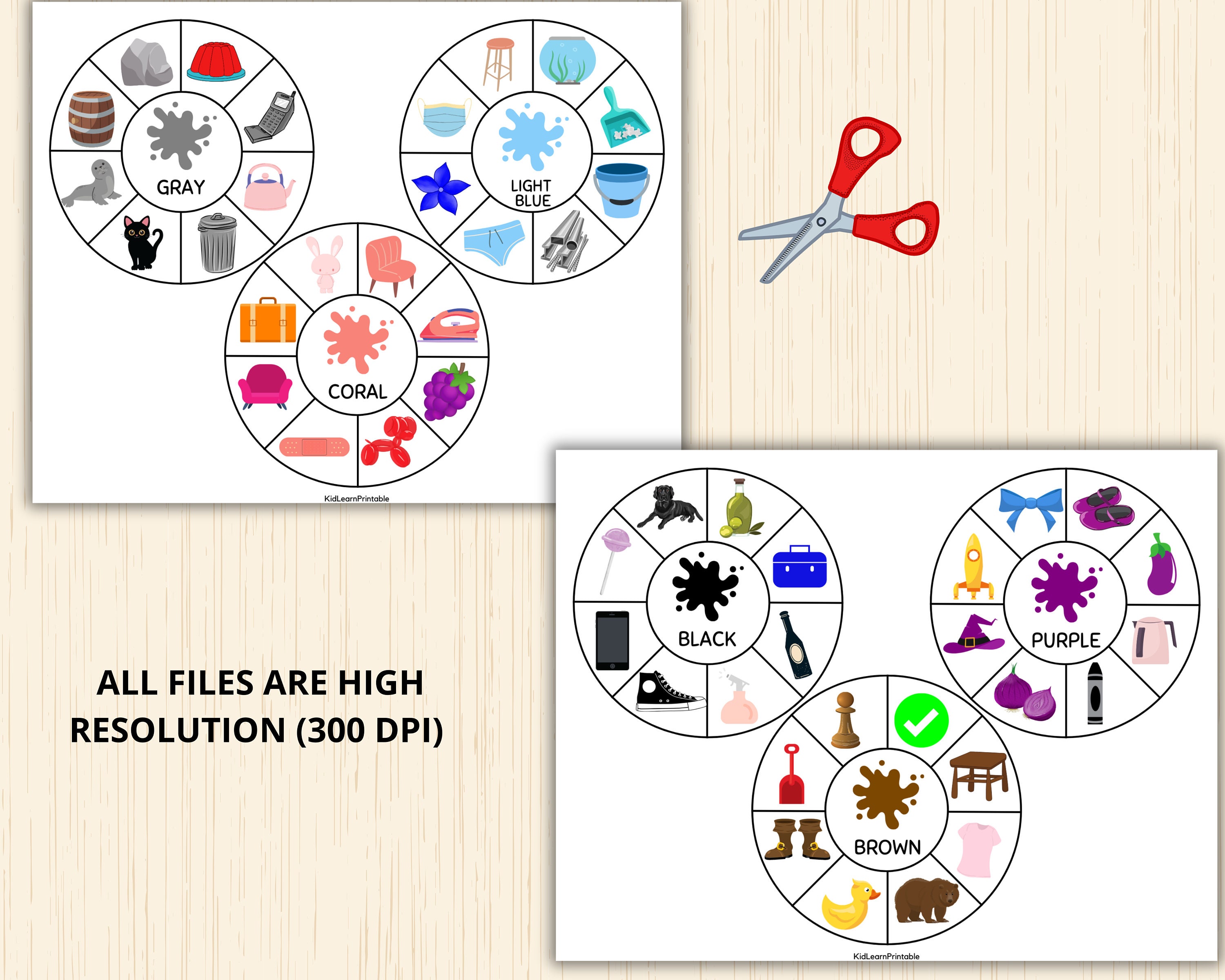 Color Clip Cards,color Vocabulary,color Recognition,color Matching ...