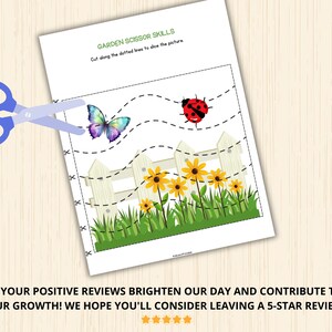 Garden Cutting Practice,spring Scissor Strips,garden Cutting Strips ...