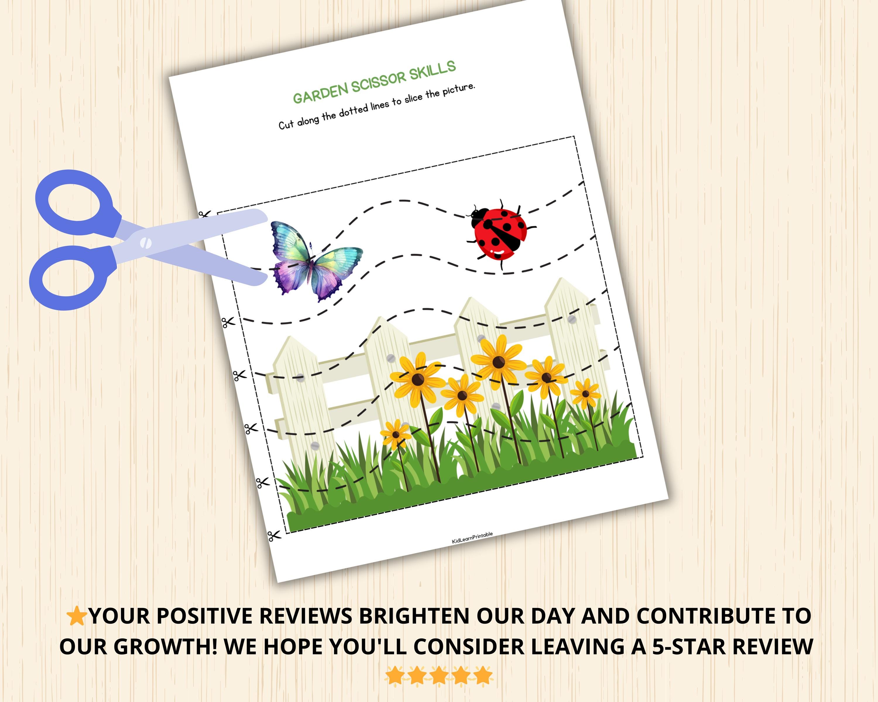 Garden Cutting Practice,spring Scissor Strips,garden Cutting Strips ...