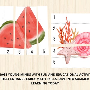 Summer Preschool,summer Puzzle, Activity,number Sequence,sequence ...