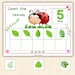 Ladybug Ten Frame,ladybug Printable Game,numbers 1-10,count and Match ...