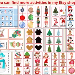 Christmas Alphabet Cards,christmas Cards for Kids,christmas Flashcards ...