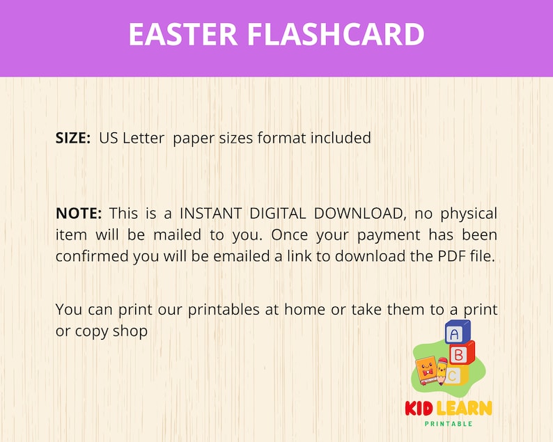 Easter Montessori Flashcards for Kids Easter Flash Cards Spring ...