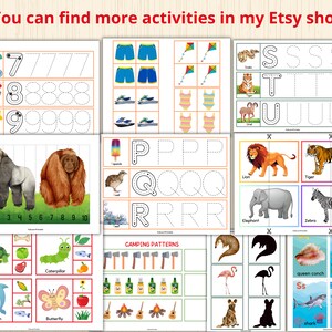Safari Animal I Spy,counting Activity,look and Find,animals Preschool,i ...