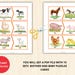 Mother and Baby Farm Animal Matching Card,montessori Farm Unit,farm ...