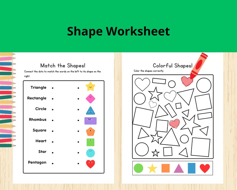 Preschool Shapes Worksheets, Prek Shape,shape Activities, Basic Shapes ...
