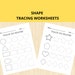 Preschool Shapes Tracing,base Shape,learning Shape for Kids ...