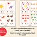Summer Count and Clip Cards,numbers 1-20,preschool Math,kindergarten ...
