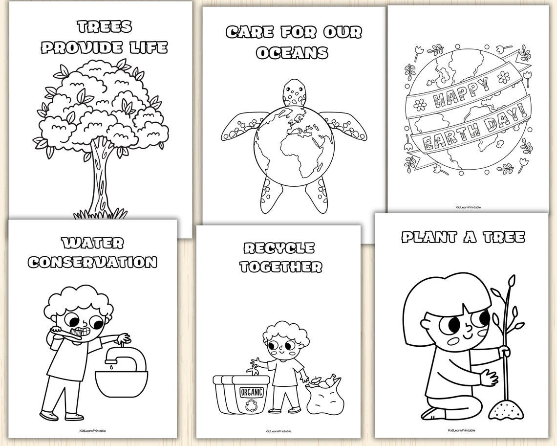 Earth Day Coloring Pages,earth Day Worksheet,coloring Sheets, Spring ...