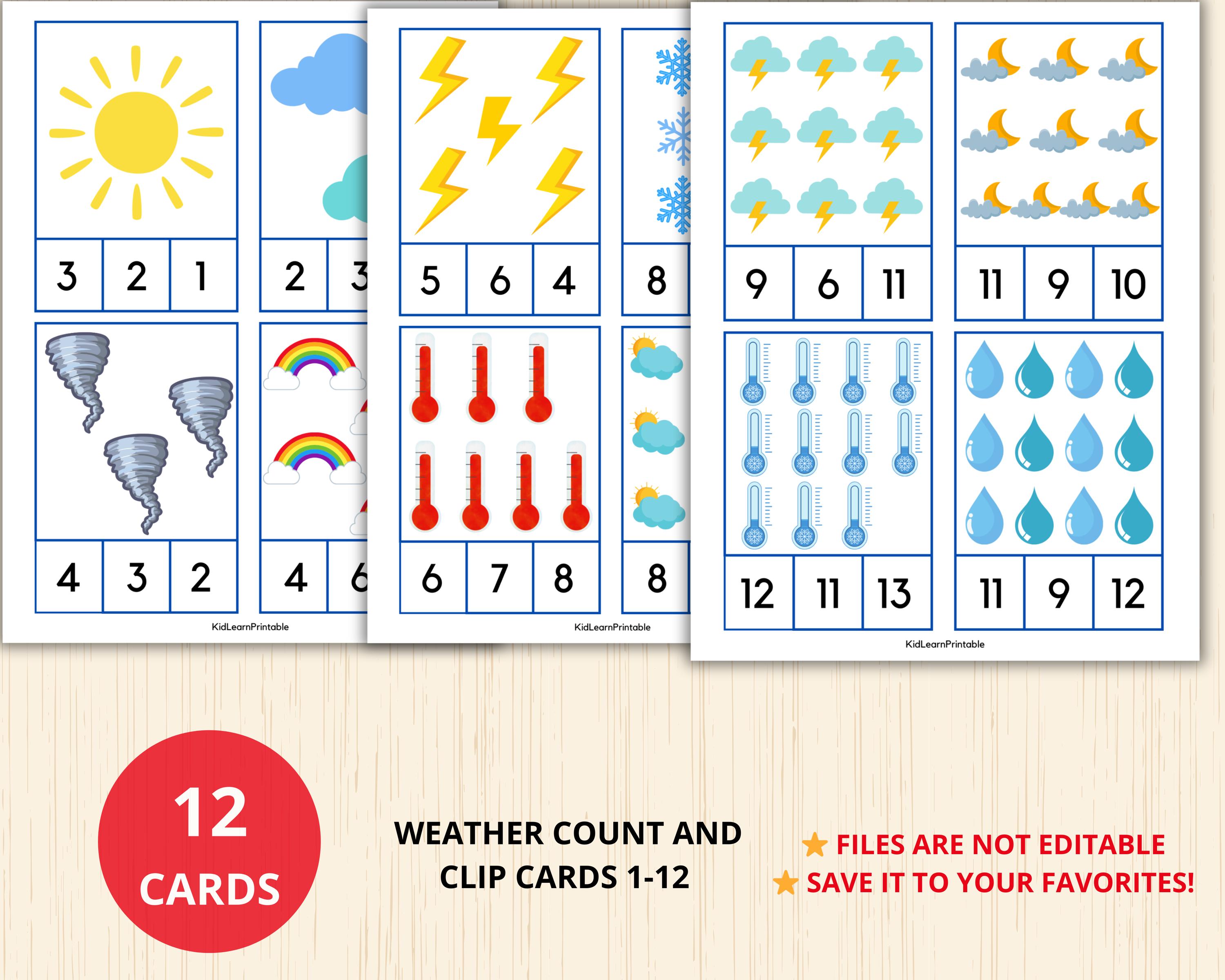 Weather Bundle,weather Busy Book,weather Unit Study,weather Preschool ...