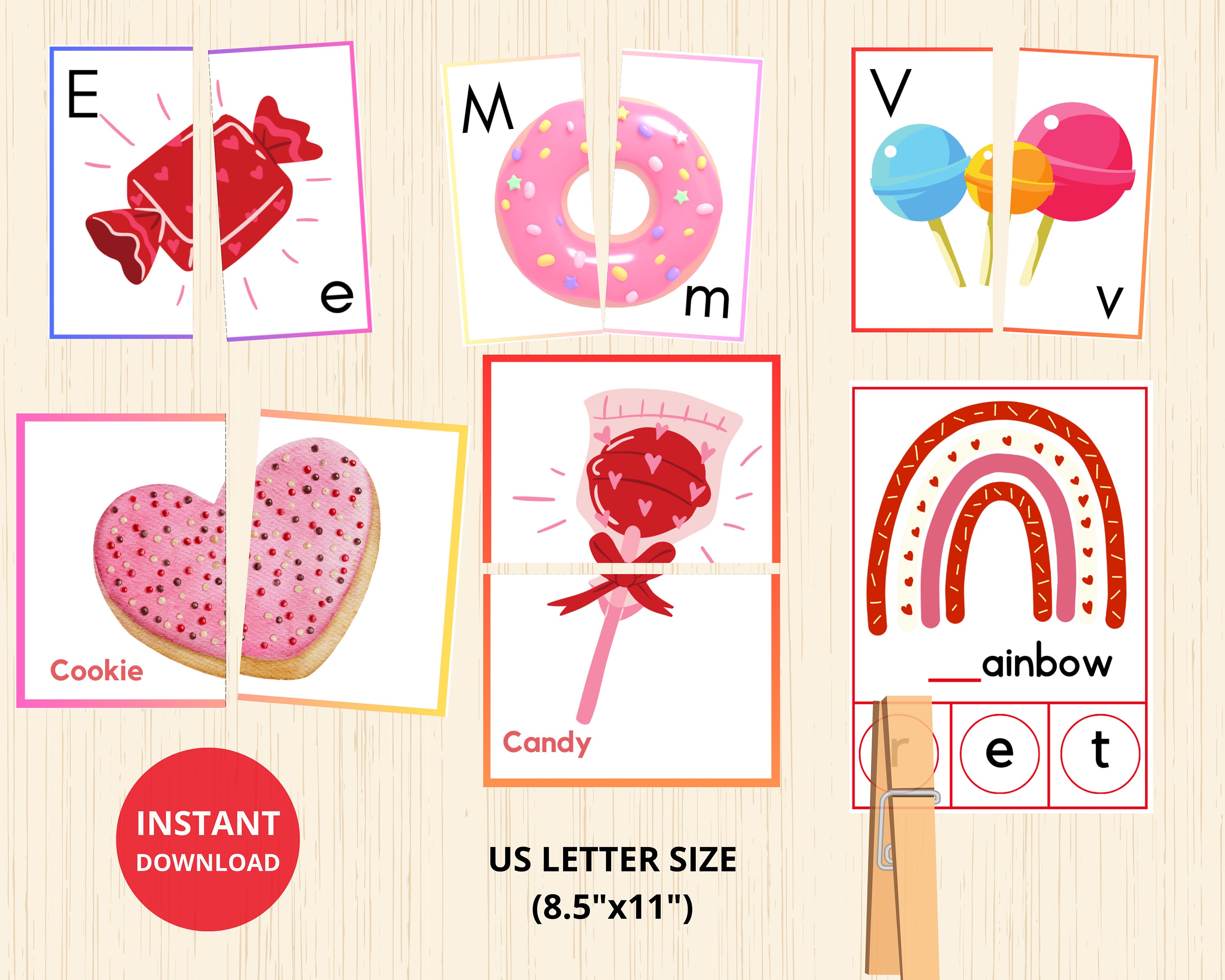 Valentine's Day Bundle, Preschool Busy Book, Preschool Game,valentine ...