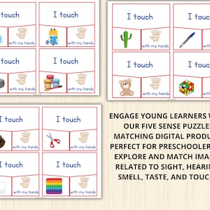 Five Senses Sorting Activity,five Senses Puzzle,5 Sense Activities,5 ...