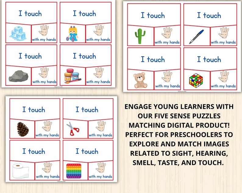 Five Senses Sorting Activity,five Senses Puzzle,5 Sense Activities,5 ...