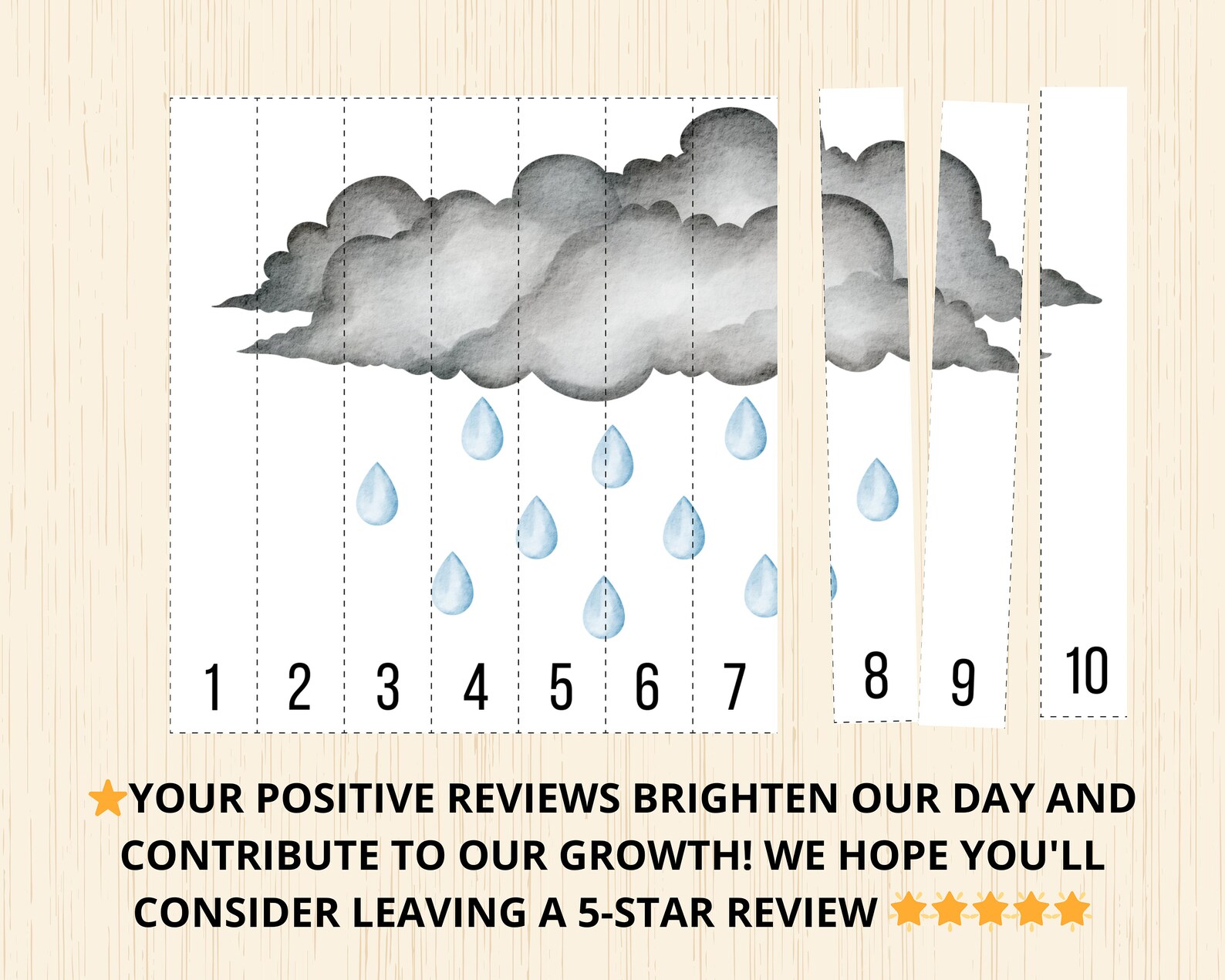 Weather Puzzles,weather Preschool, Number Sequence Puzzles, 1-10 ...