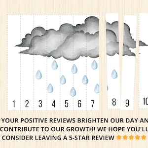 Weather Puzzles,weather Preschool, Number Sequence Puzzles, 1-10 ...