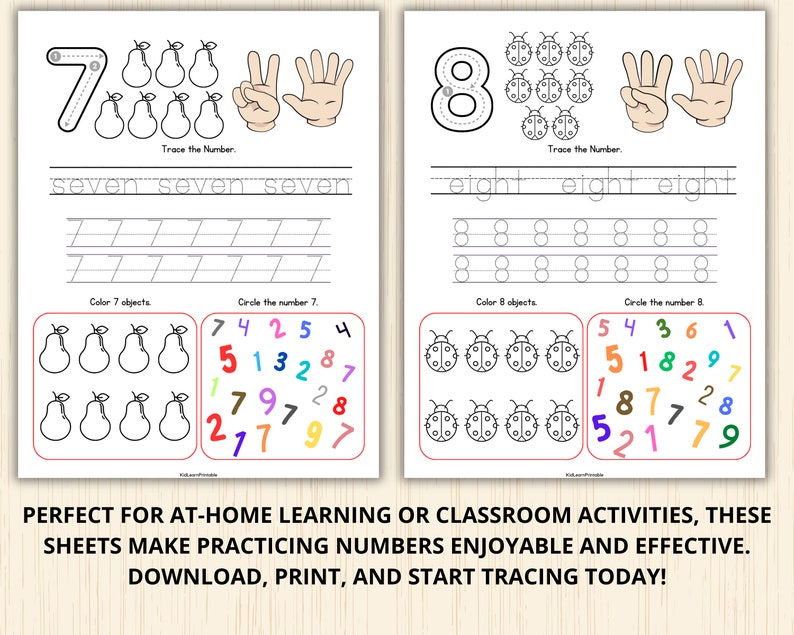 Number Tracing Worksheets,number Tracing Sheet,traceable Numbers ...