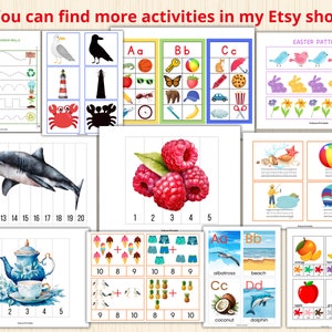 Fruit Count and Clip Cards,numbers 1-20,preschool Math,kindergarten ...