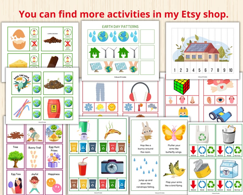 Earth Day I Spy, I Spy Games, Look and Find,counting Game, Earth Day ...