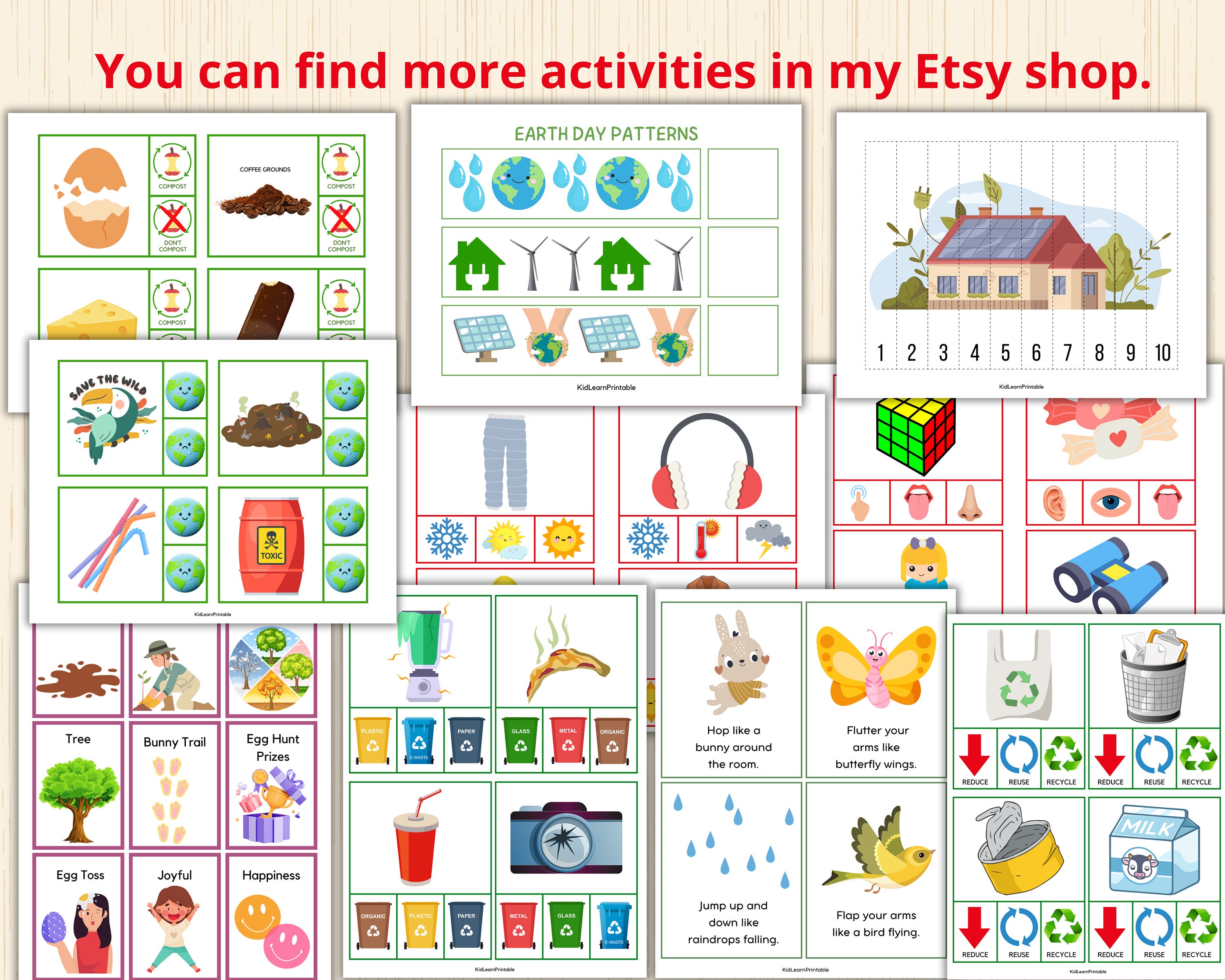 Earth Day I Spy, I Spy Games, Look and Find,counting Game, Earth Day ...