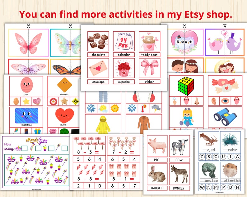 Spring Number Puzzles, Montessori Spring Printable, Number Sequence ...