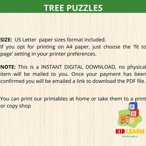 Tree Puzzle Kids,montessori Fall Wooden Puzzle,fall Number Sequence ...