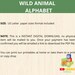 Wild Animals Flashcards,jungle Animals Alphabet,wild Animals Vocabulary ...