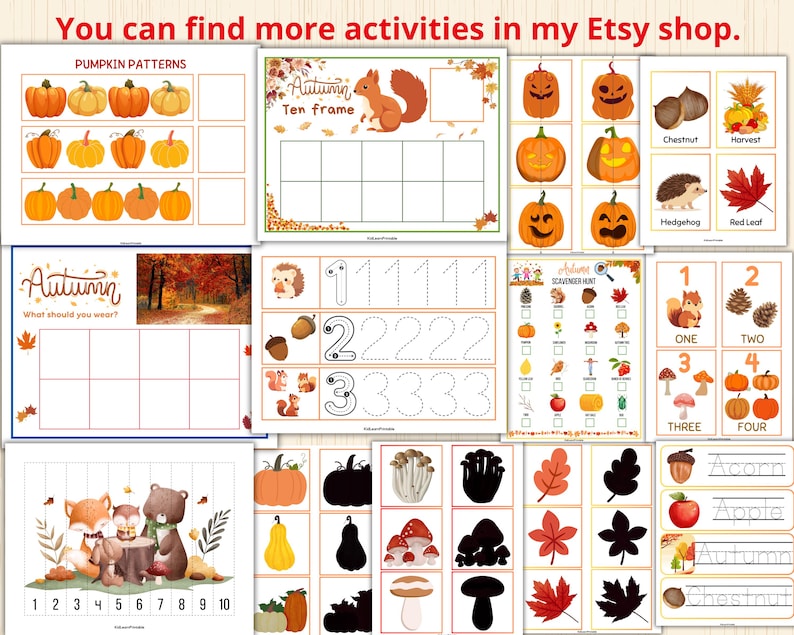 Autumn Color Sorting Activity,color Matching Game,autumn Leaves Colour ...