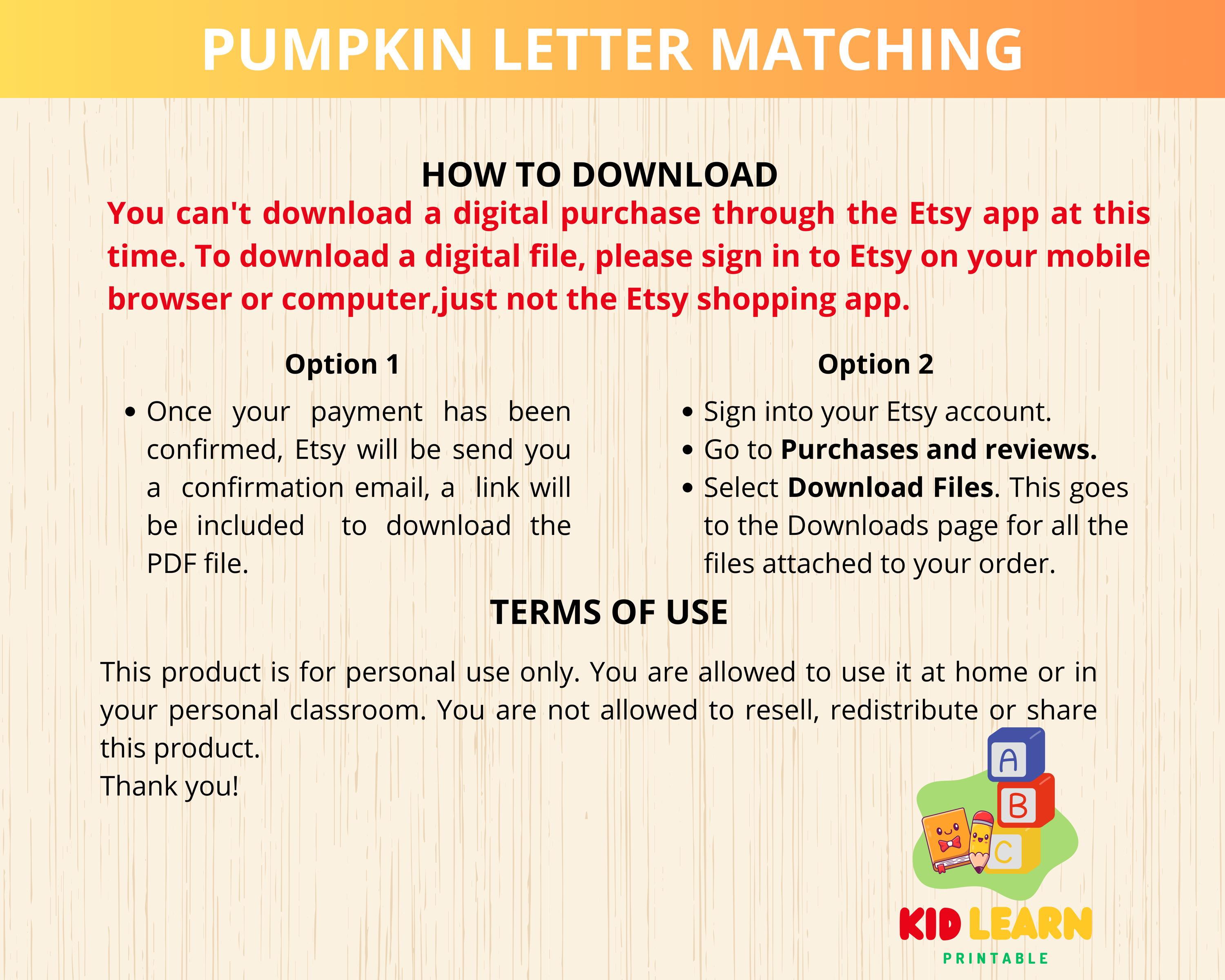 Pumpkin Alphabet Puzzle Pairs,fall Alphabet Match,matching Cards ...