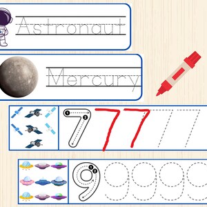 Outer Space Bundle,outer Space Unit Study,space Preschool,learning ...