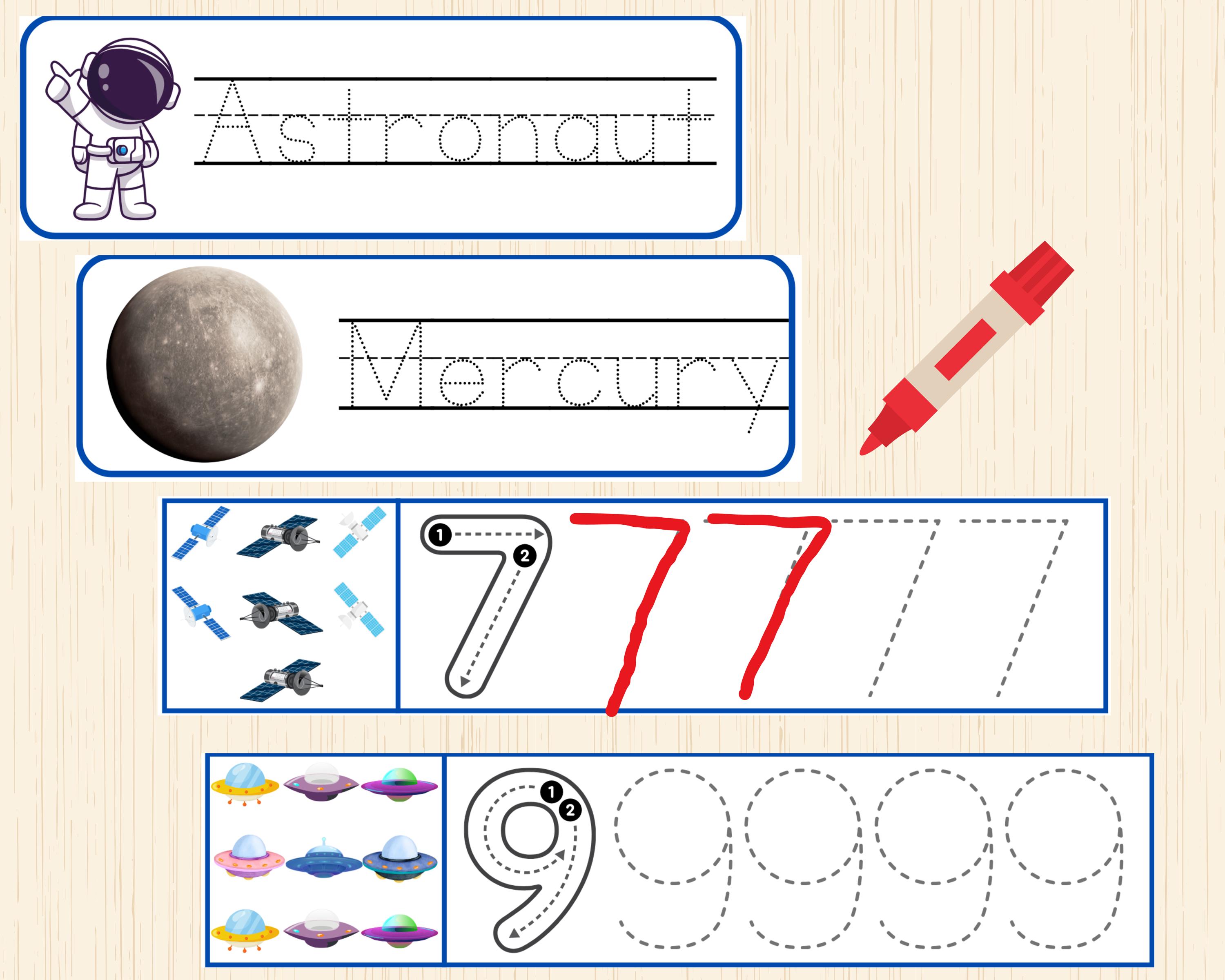 Outer Space Bundle,outer Space Unit Study,space Preschool,learning ...