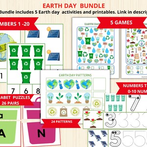 Earth Day Shadow Matching Cards, Earth Day Flashcards,environmental ...
