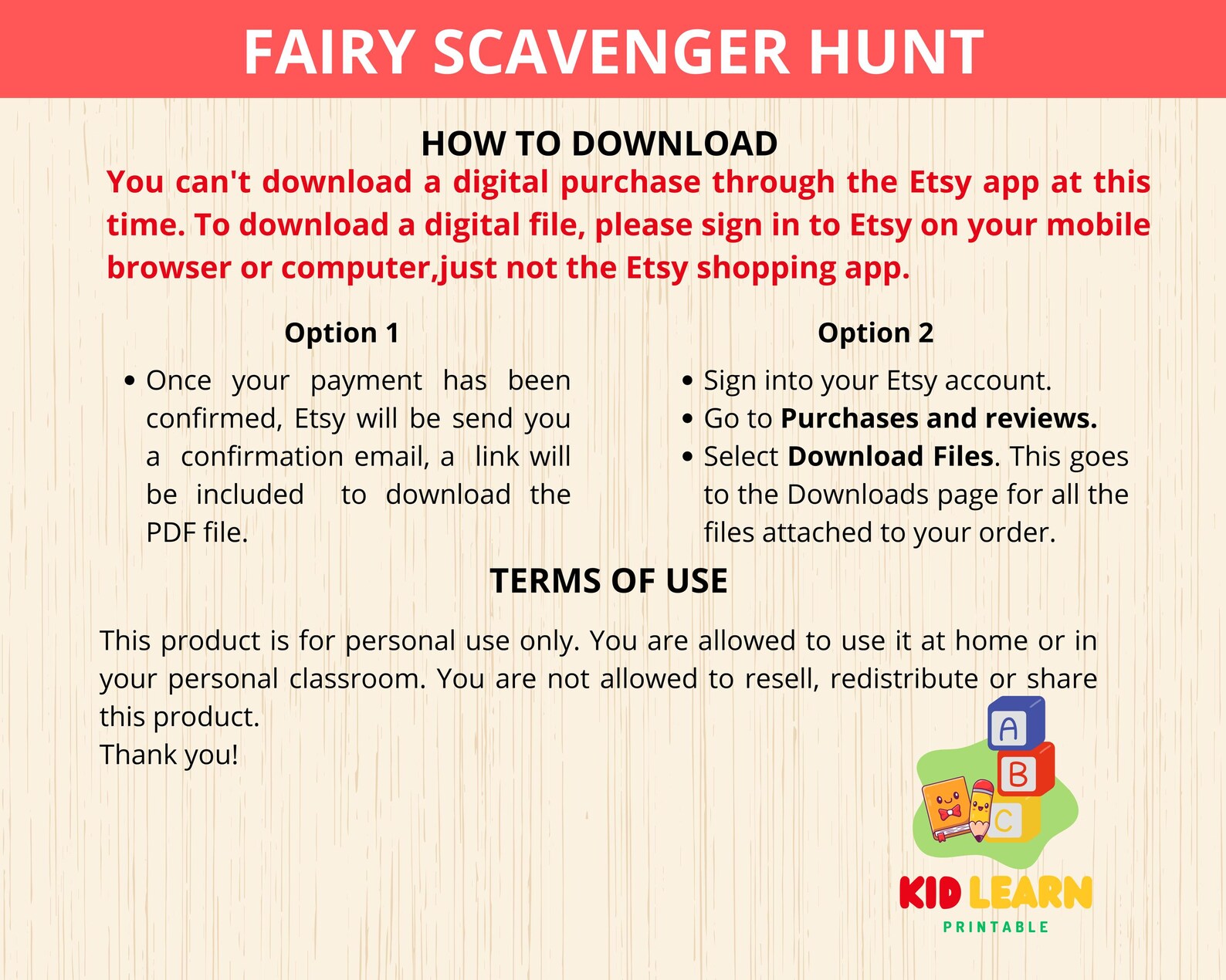 Fairy Scavenger Hunt,fairy Garden Party Games,fairy Birthday Party ...