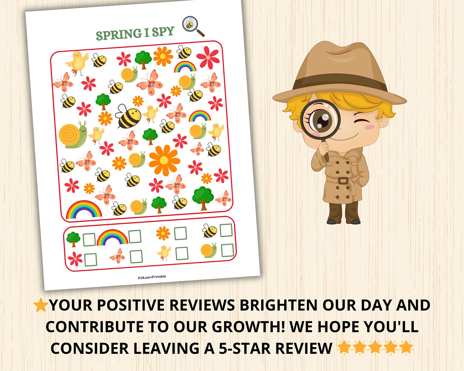 Spring I Spy,i Spy Game,spring Activity,look and Find,learn to Count,i ...