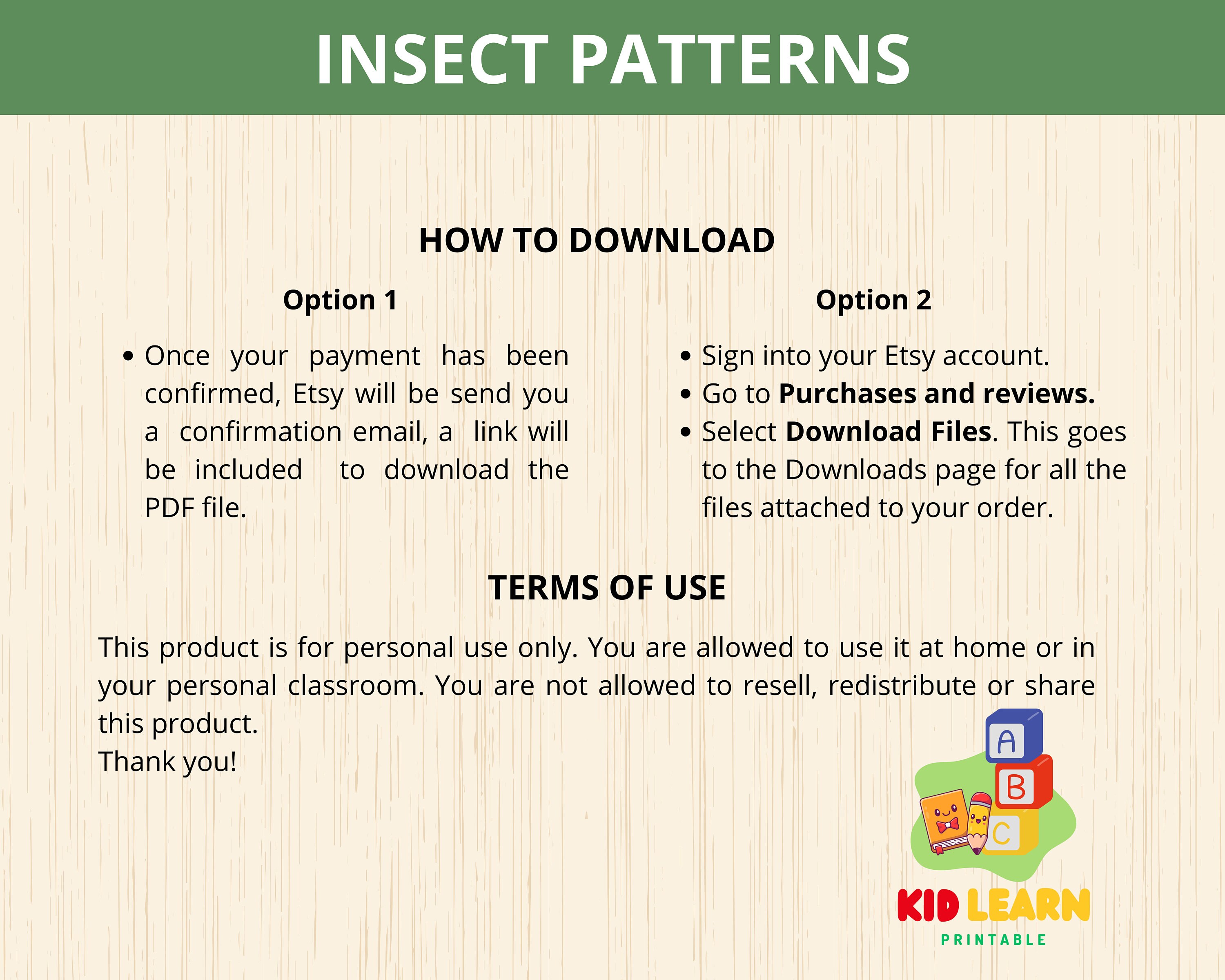 Insect Patterns,insect Activity,cut and Paste Patterns,preschool ...