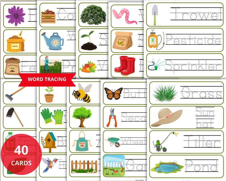 Garden Bundle,garden Unit Study,spring Preschool,homeschool Learning ...